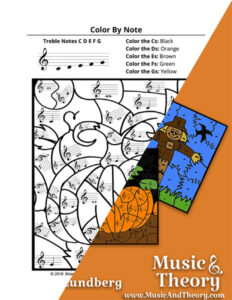 Color By Note: Halloween Bundle | MusicAndTheory.com