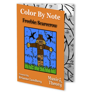 Color By Note FREEBIE: Halloween Scarecrow | MusicAndTheory.com
