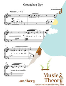 Groundhog Day Piano Sheet Music | MusicAndTheory.com